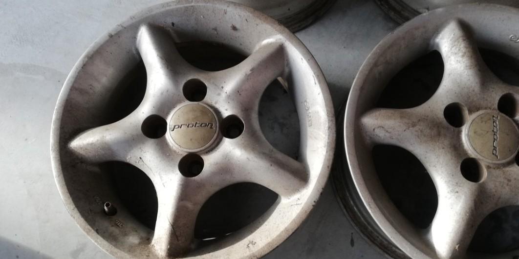 Rim Proton Wira Original Enkei, Auto Accessories on Carousell