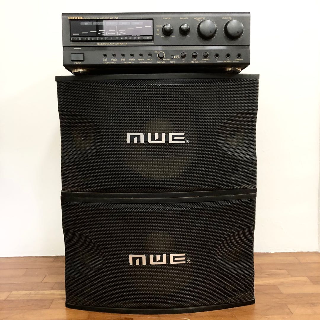 Set of BMB Karaoke Amplifier Da-X2 + 2x MWE Speakers, Hobbies & Toys ...
