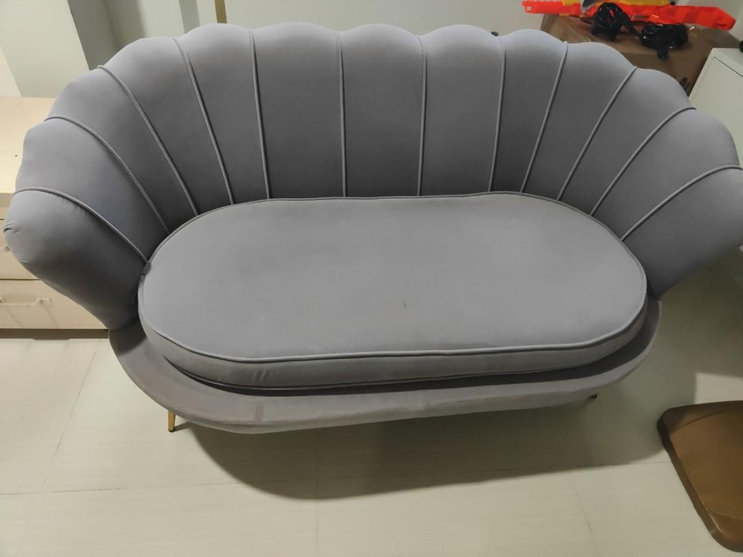 Shell sofa, Furniture & Home Living, Furniture, Sofas on Carousell