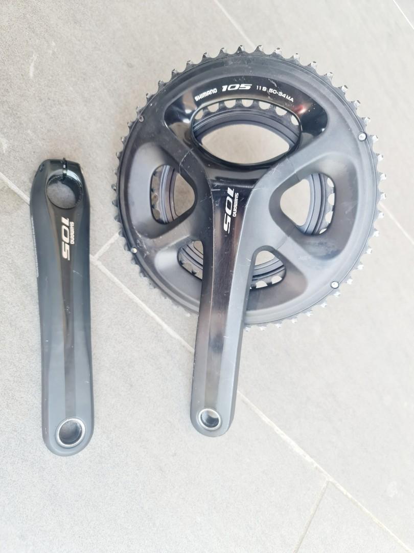 Shimano 105 Crankset R5800, Sports Equipment, Bicycles & Parts, Parts ...