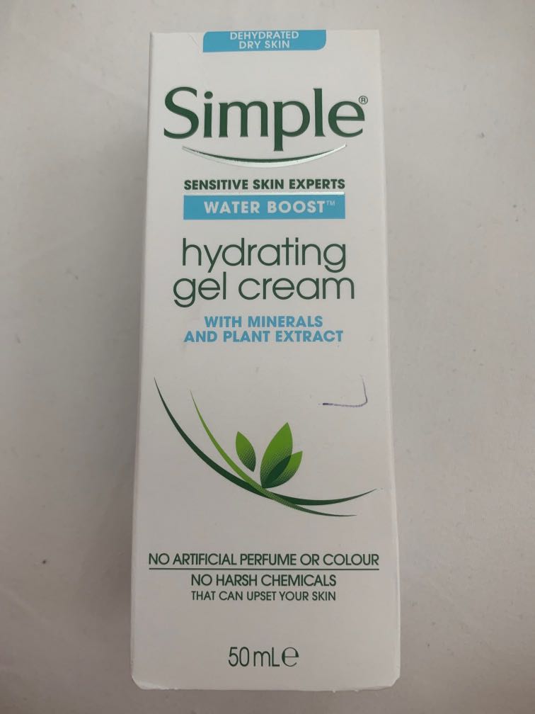 Simple Water Boost Hydrating Gel Cream 50Ml, Beauty & Personal Care ...