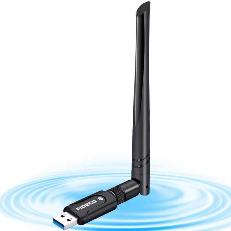 SJ289 FIDECO WiFi Adapter - AC1200 Dual Band (5.8G/Max 867Mbps & 2.4G ...