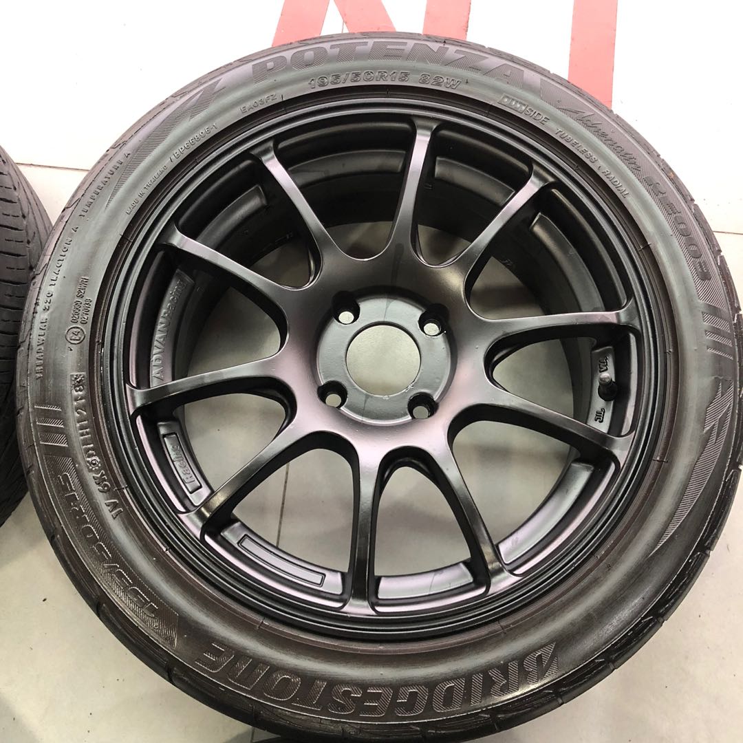 Sport Rim Advan RZ 15 6.5JJ PCD100, Auto Accessories on Carousell