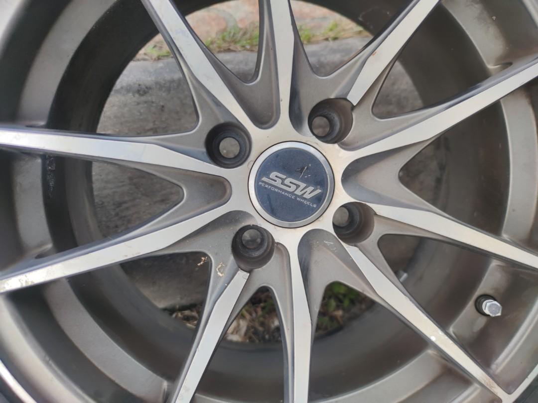 sport rim sportrim SSW Thailand 15 inch tayar tebal pcd 100 perodua ...