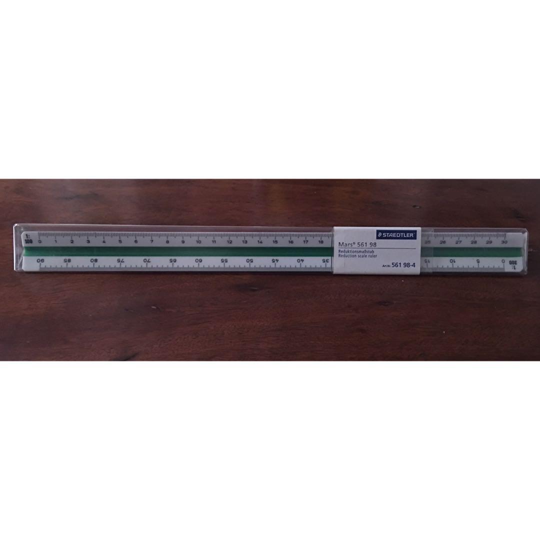 Staedtler Mars 561 Reduction Scale Ruler - 561 98-4, Hobbies & Toys ...