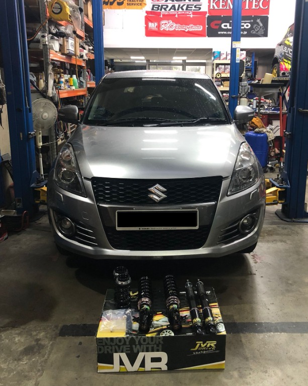 Suzuki Swift Sport zc32 zc82 super street JVR racing coilover damper ...