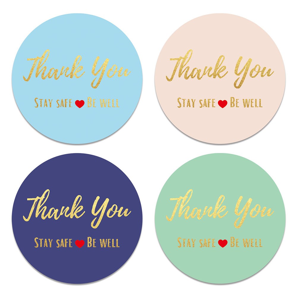 Thank you Stay safe be well sticker labels, Hobbies & Toys, Stationery ...