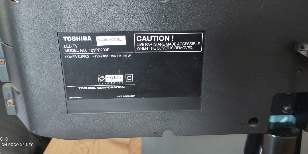 Toshiba TB with table, TV & Home Appliances, TV & Entertainment, TV on ...