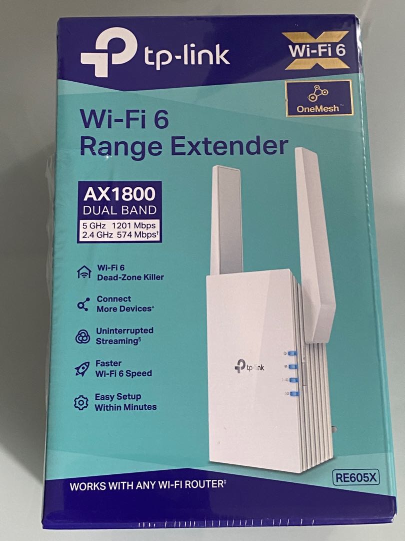 TP Link AX1800 Wi-Fi 6 Extender (NEW), Computers & Tech, Parts ...