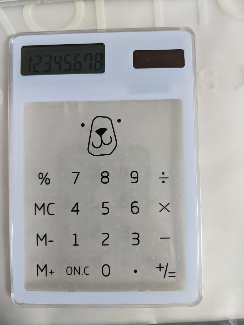 Transparent solar calculator, Hobbies & Toys, Stationery & Craft ...