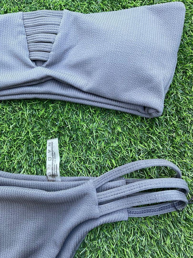 Tube powder blue bikini small medium large, Women's Fashion, Swimwear ...