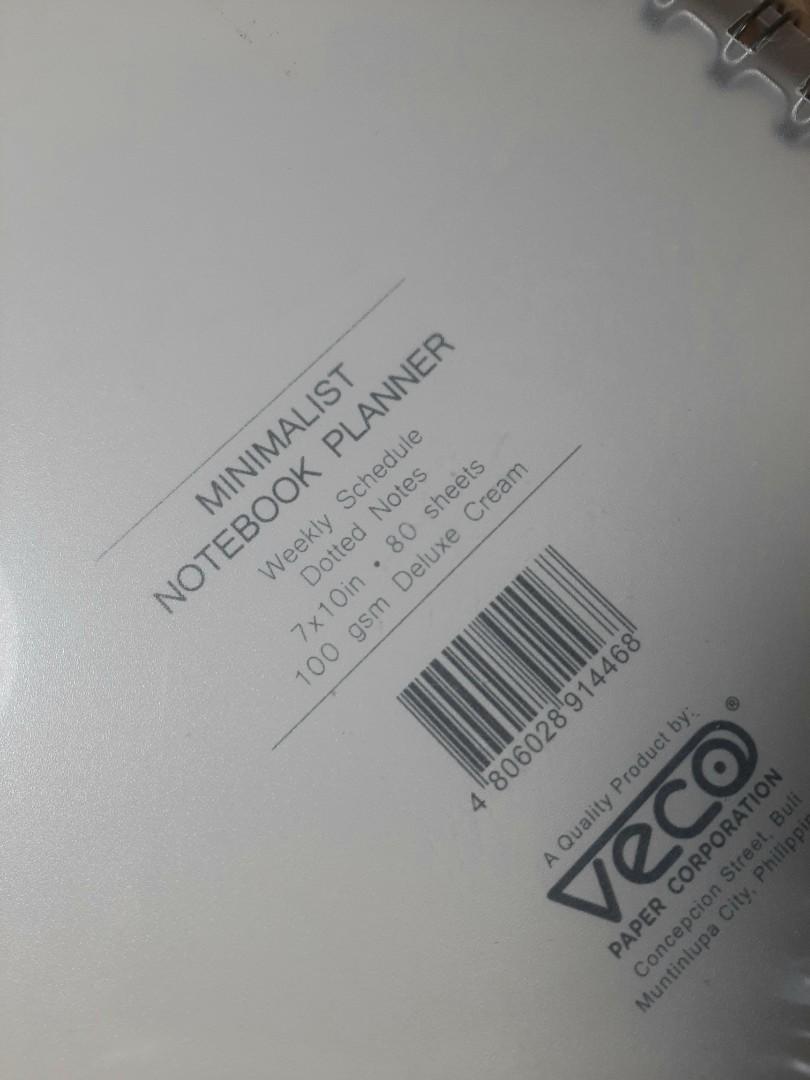 Veco Minimalist Planner 2022 (7x10), Hobbies & Toys, Stationary & Craft ...