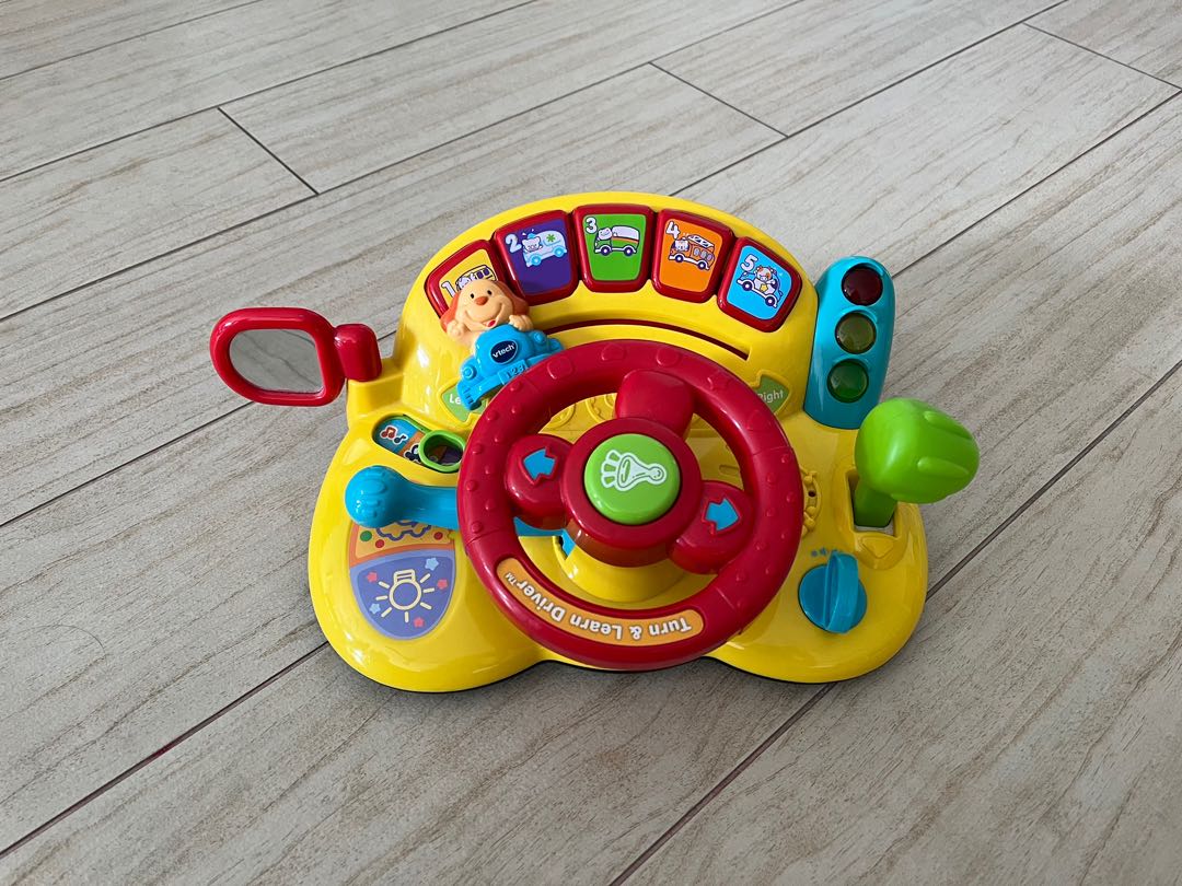 Vtech turn and learn driver, steering wheel, Babies & Kids, Infant ...