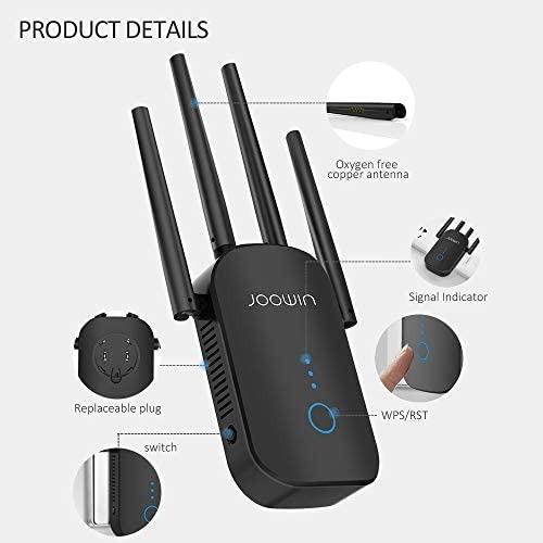 WiFi Extender, JOOWIN 1200Mbps WiFi Range Extender Wireless Repeater 2. ...