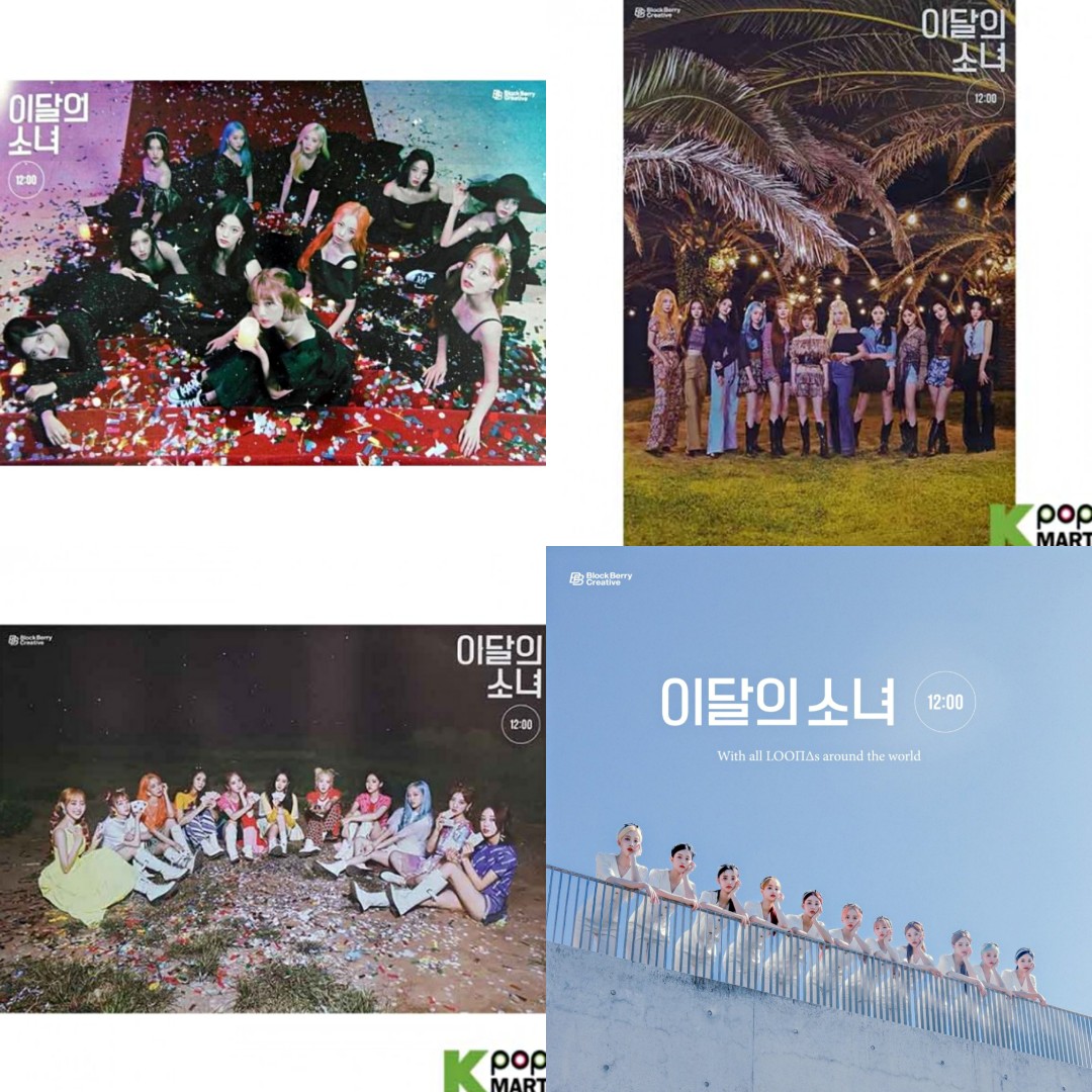 Give Away LOONA 12:00 poster, Hobbies & Toys, Memorabilia ...