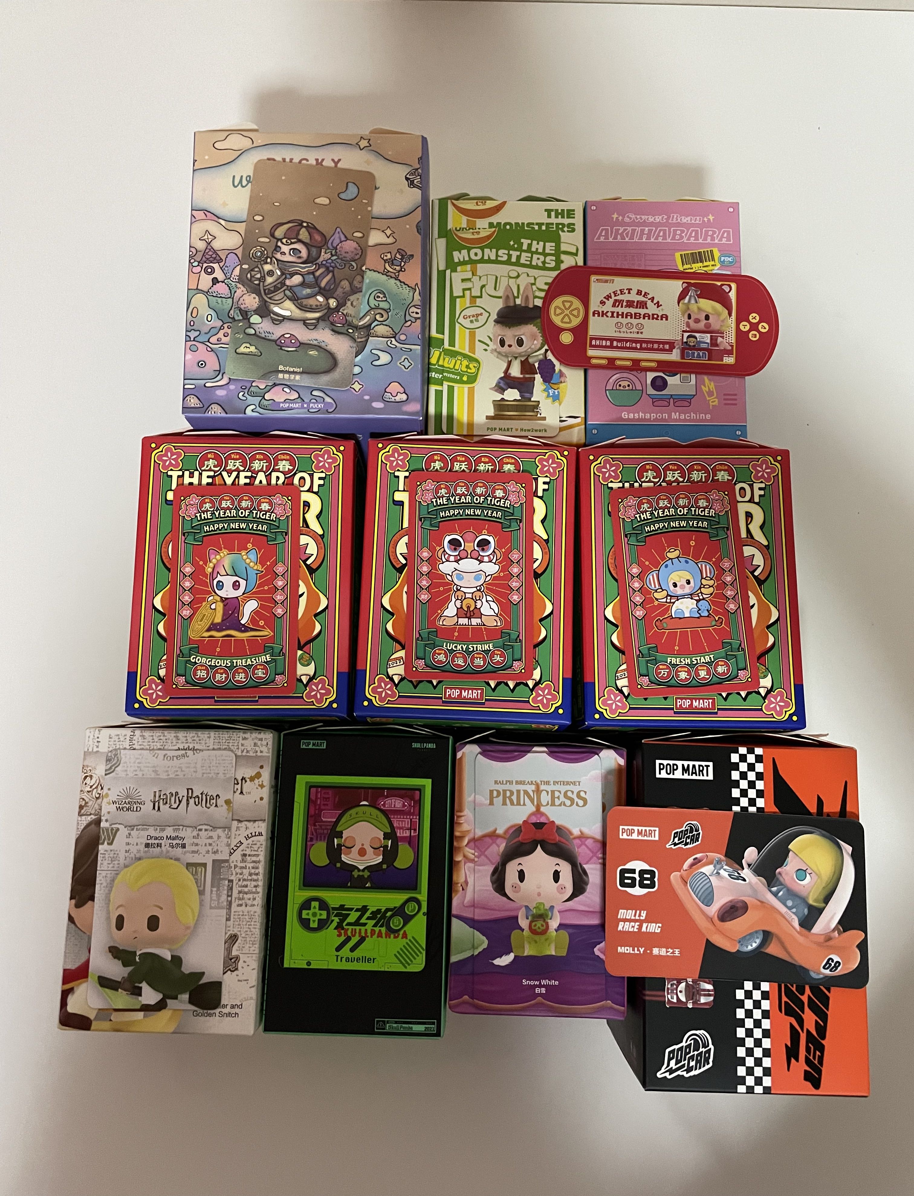 WTT/WTS Popmart year of tiger dimoo sweet bean molly labubu fruits ...