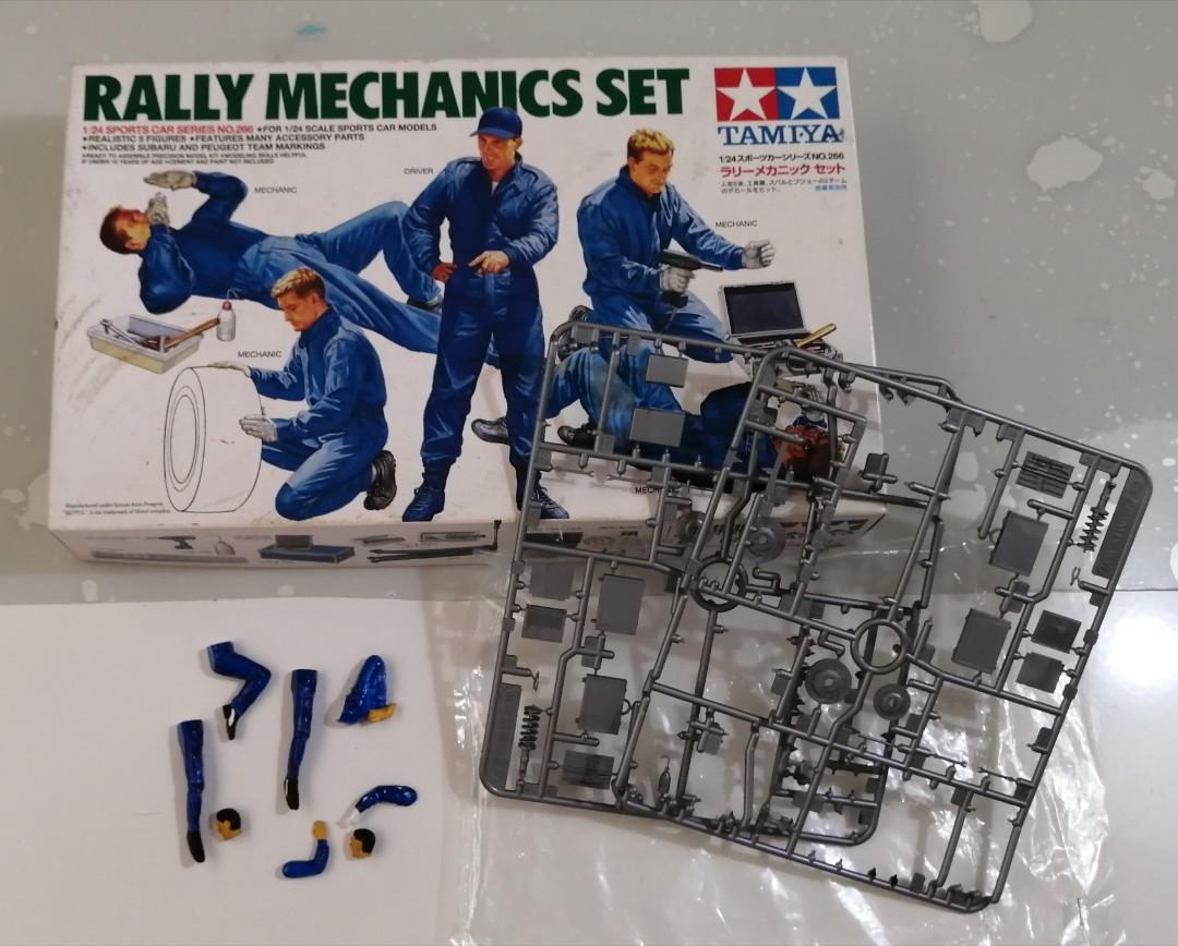 1/24 Scale Tamiya Rally Mechanics Garage Diorama Figure Car Tools Set ...