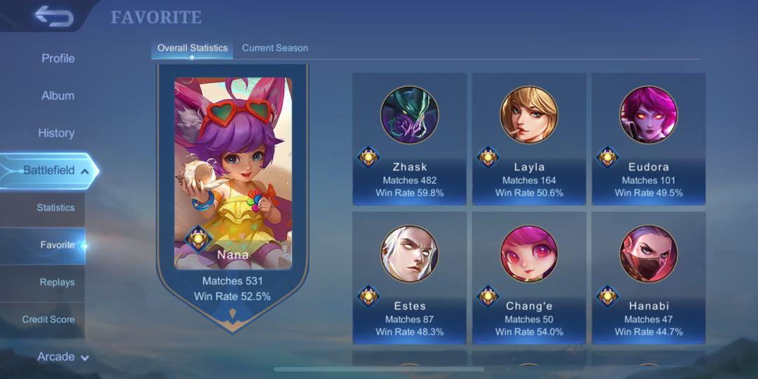 82 skins Mobile legend account #052 (65 HEROES, 82 SKINS, 1 MAXED ...