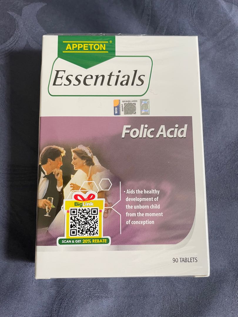 Appeton Folic Acid, Health & Nutrition, Health Supplements, Vitamins ...