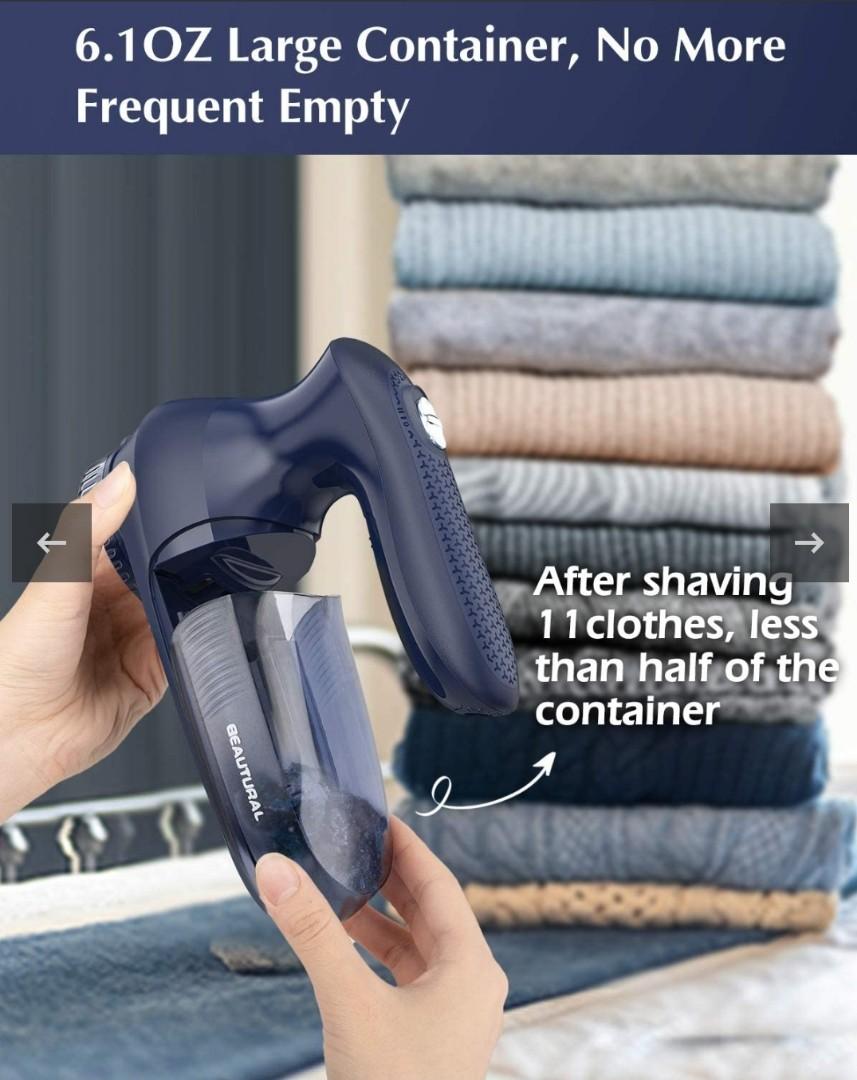 BEAUTURAL Sweater Fabric Shaver Home-Edition, Powerful & Efficient Lint ...