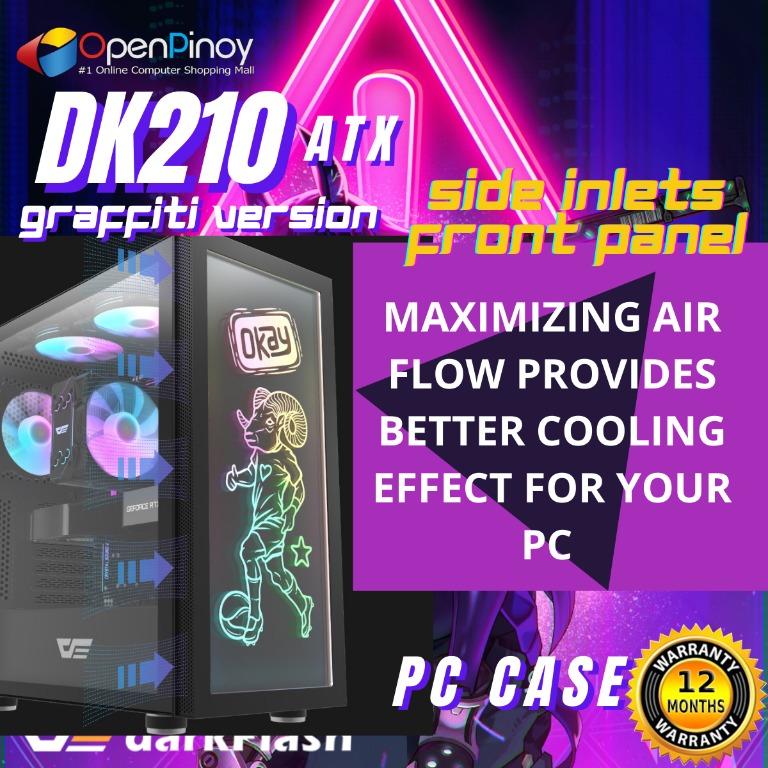 Brand New darkFlash DK210 Graffiti ATX PC Case, Computers & Tech ...