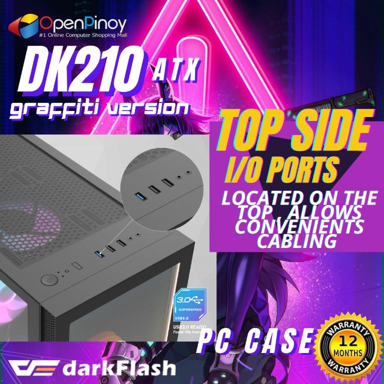 Brand New darkFlash DK210 Graffiti ATX PC Case, Computers & Tech ...