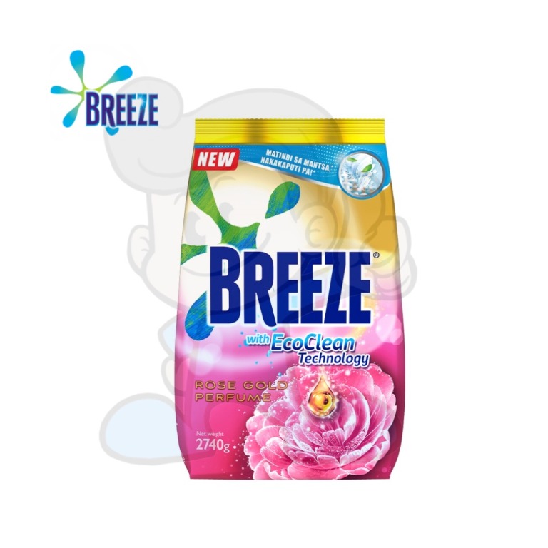 Breeze Laundry Detergent Powder Rose Gold Perfume 2740g, Furniture ...
