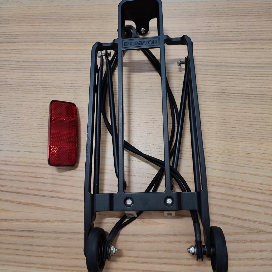 Brompton black rack and rear black mudguard blade, Sports Equipment ...