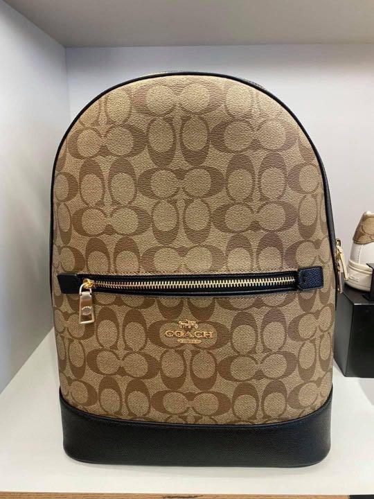 Coach Kenley Backpack in Black Signature, Women's Fashion, Bags ...