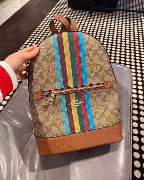 Coach Kenley Backpack in Signature Canvas, Women's Fashion, Bags ...