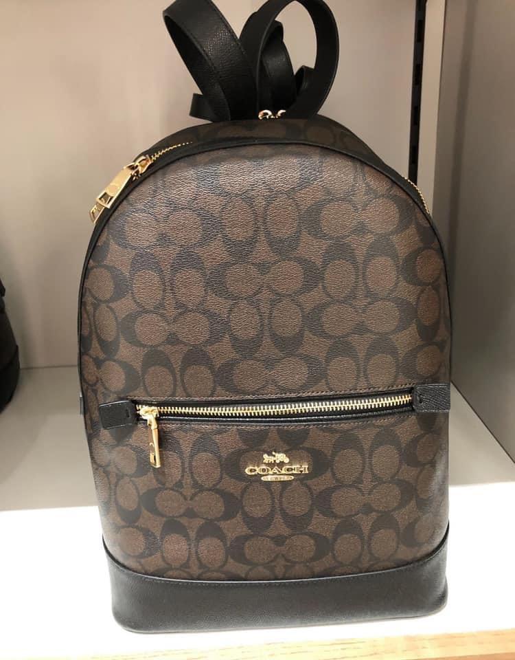 Coach Kenley Backpack in Signature Canvas, Women's Fashion, Bags ...