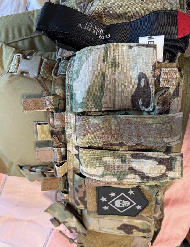 CRYE PRECISION LV-MBAV (Small Medium) w/ MAYFLOWER UW chestrig, 運動產品 ...