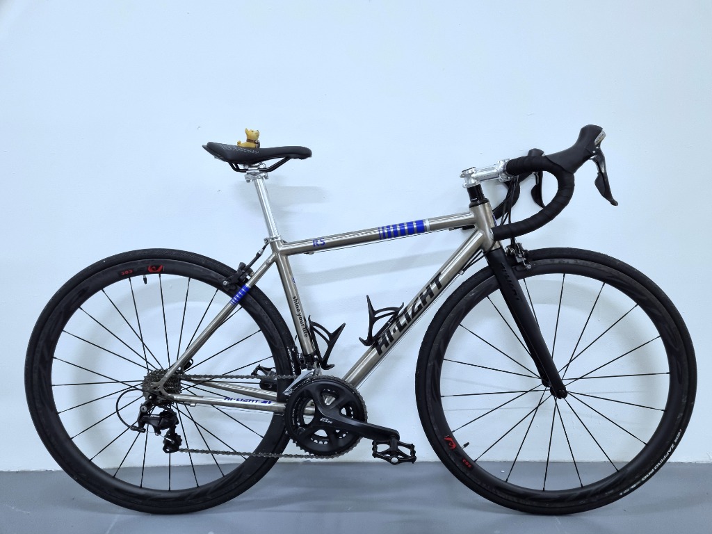 CUSTOMIZED HI-LIGHT TITANIUM FRAME SHIMANO 105 40MM CARBON WHEELSET ...