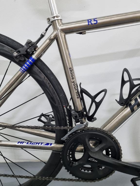 CUSTOMIZED HI-LIGHT TITANIUM FRAME SHIMANO 105 40MM CARBON WHEELSET ...