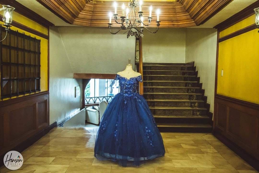 Blue Debut gown, Women's Fashion, Dresses & Sets, Evening dresses ...