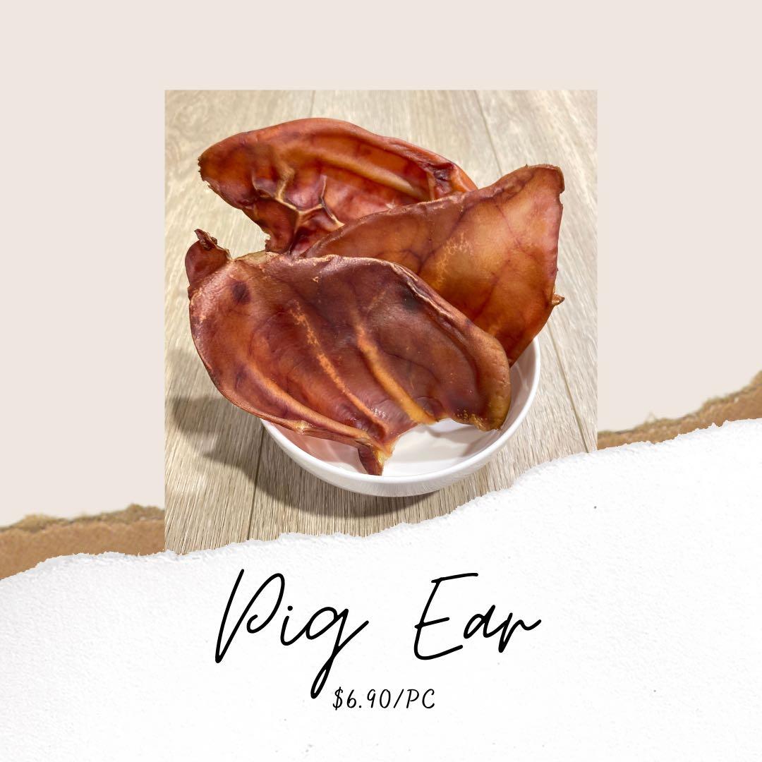 Dehydrated Air Dried Pig Ear, Pet Supplies, Pet Food on Carousell