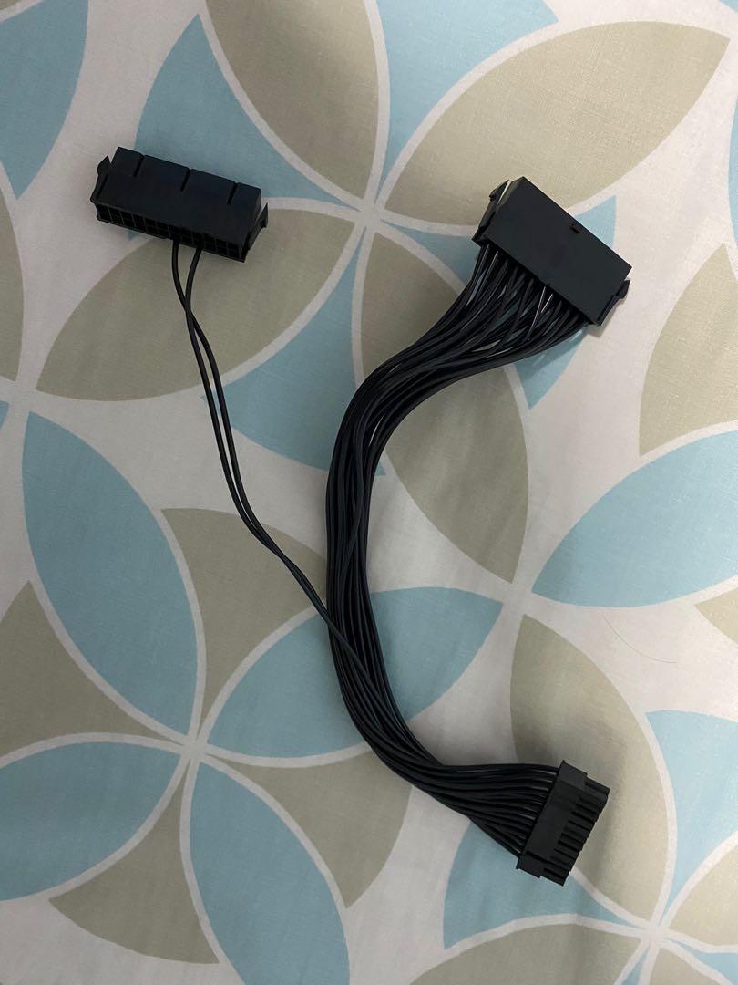 Dual PSU Adapter Splitter PSU2PSU connect, Computers & Tech, Parts ...