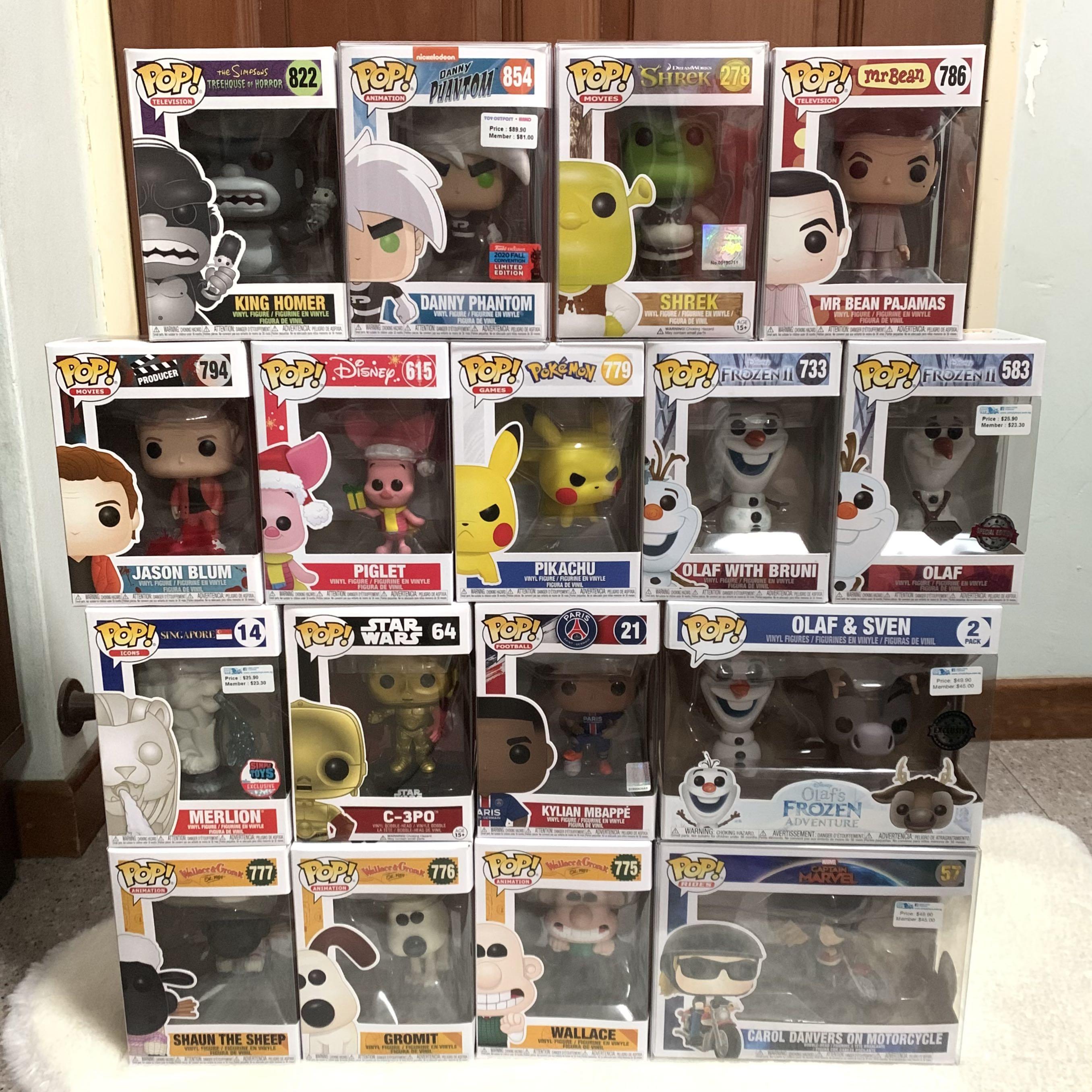Funko POP! The Simpsons, Danny Phantom, Shrek, Mr Bean, Jason Blum ...