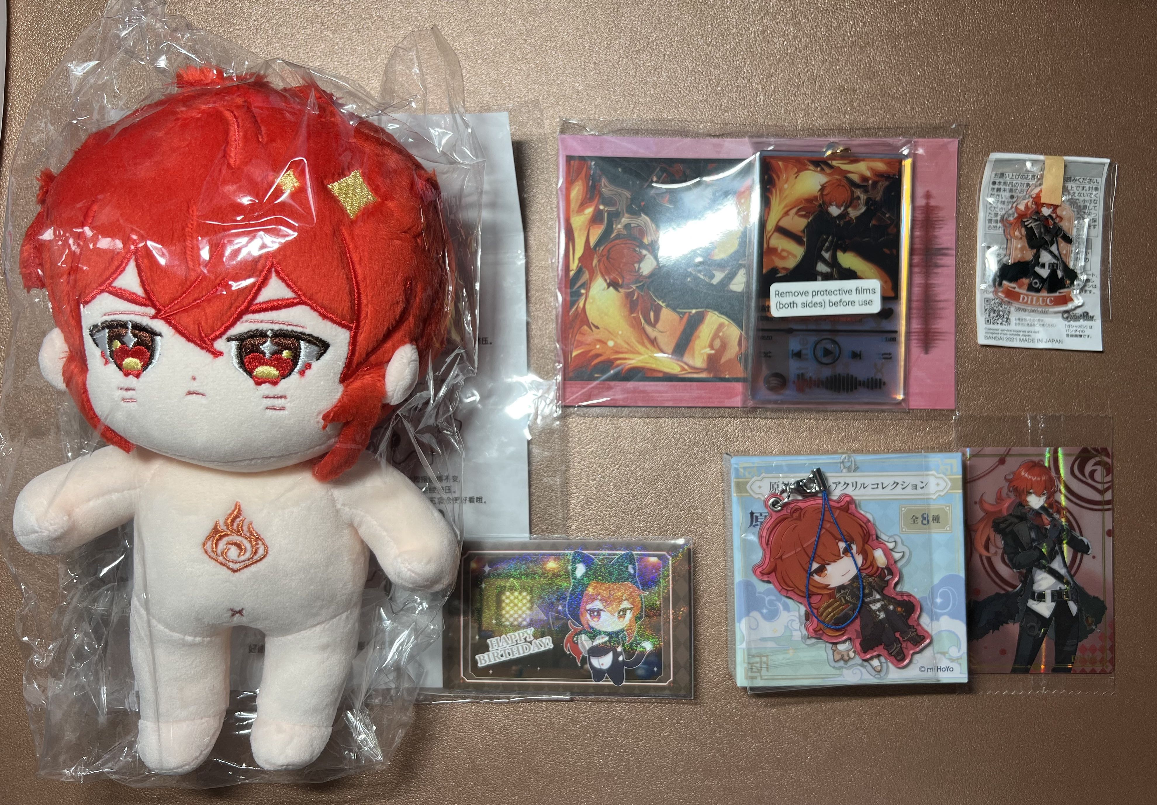 Genshin Impact Diluc Set, Hobbies & Toys, Memorabilia & Collectibles, J ...