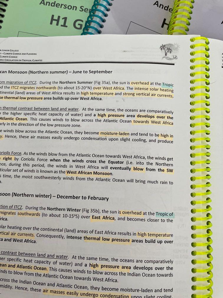 Geography Textbooks Notes JC H1, Hobbies & Toys, Books & Magazines ...