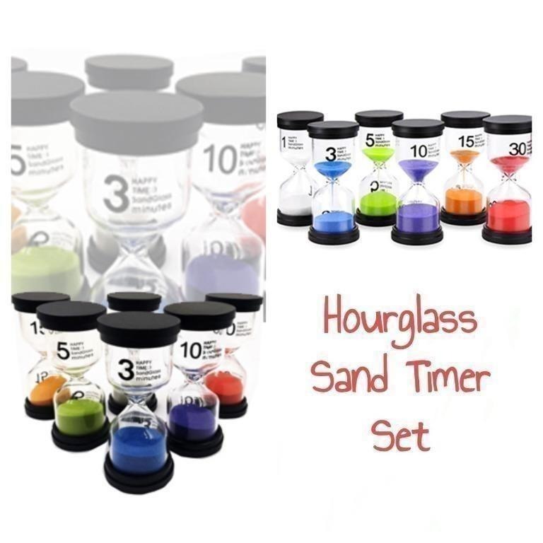 Hourglass Sand Timer Set, Hobbies & Toys, Toys & Games on Carousell