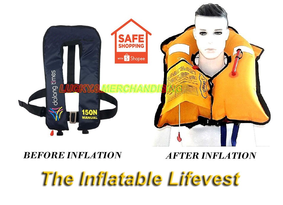 Inflatable Vest Life Pilot Life Jacket Emergency Life vest Marine Vest ...