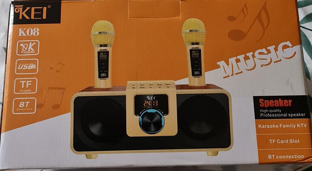 KEI k08 Family KTV Microphone, Audio, Microphones on Carousell