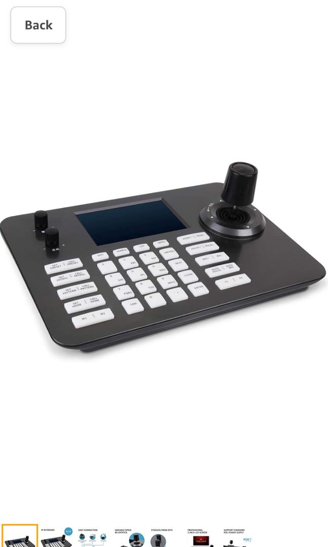 LEFTEK Video Conference PTZ Controller Decoding Series Keyboard with 5 Inch LCD Screen 4D ...