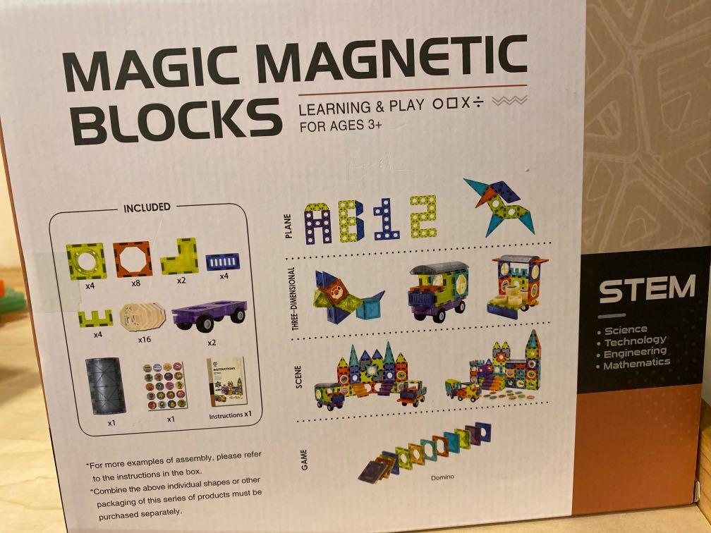 Magic magnetic blocks, Hobbies & Toys, Toys & Games on Carousell
