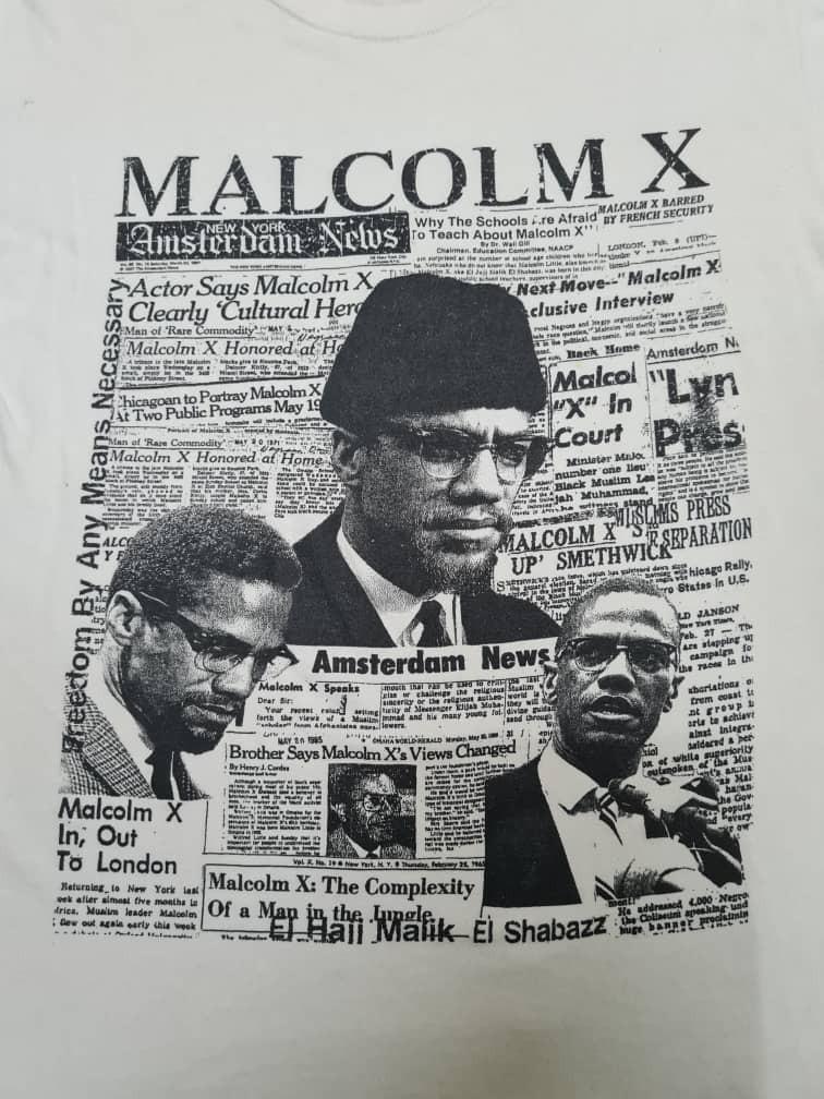 Malcolm X newspaper, Men's Fashion, Tops & Sets, Tshirts & Polo Shirts ...