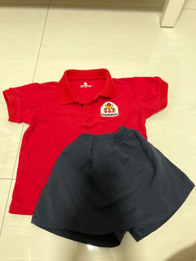 Maple Bear Uniform, Babies & Kids, Babies & Kids Fashion on Carousell