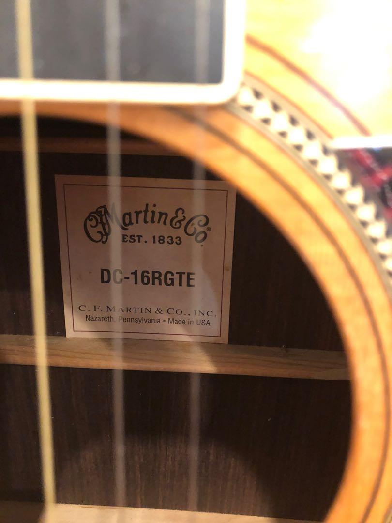 Martin Acoustic Guitar DC16 Aura, Hobbies & Toys, Music & Media ...