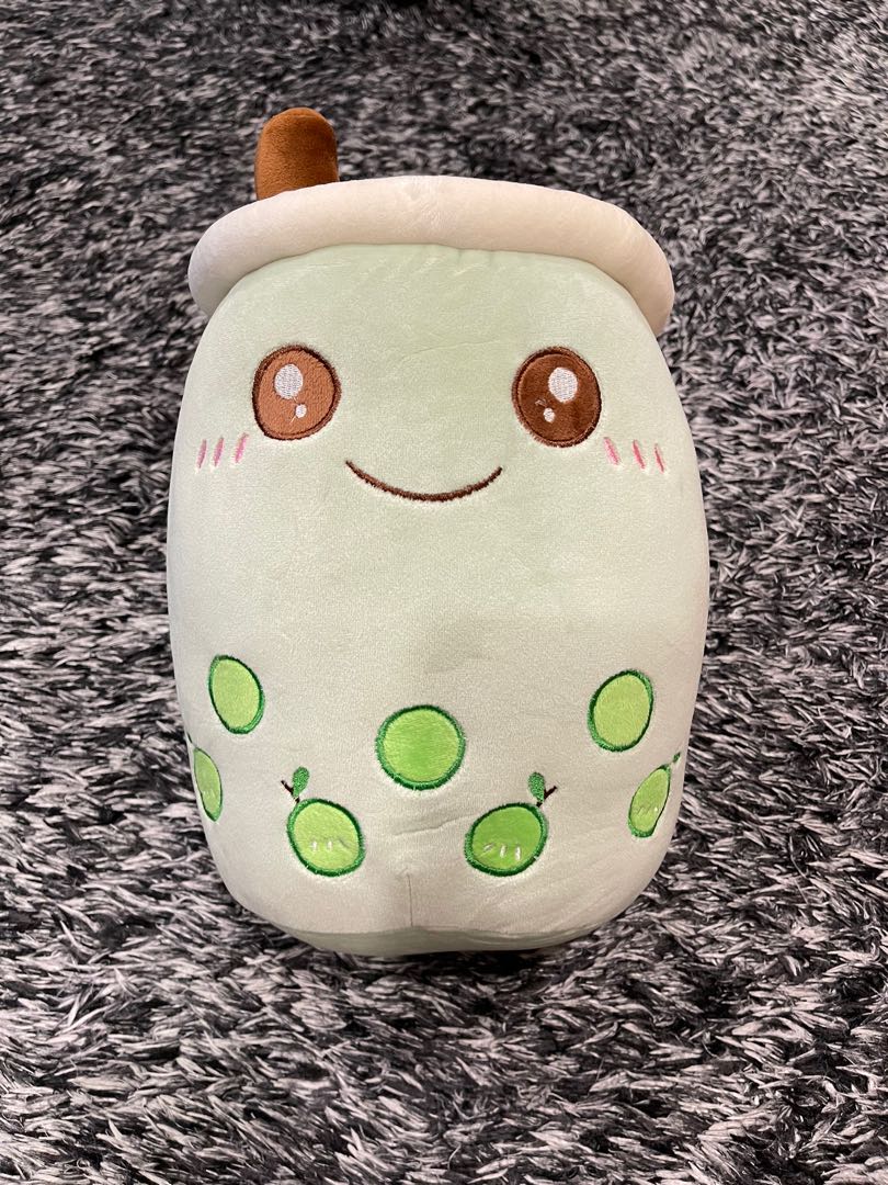 Matcha Boba Milk Tea Green Tea Bubble Tea Plushie Soft Toy Stuffed Toy ...