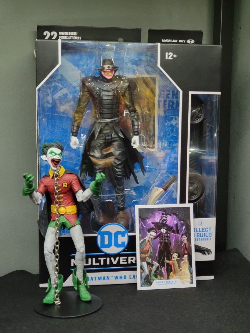 McFarlane batman who laugh + robin earth 22 legends, Hobbies & Toys ...